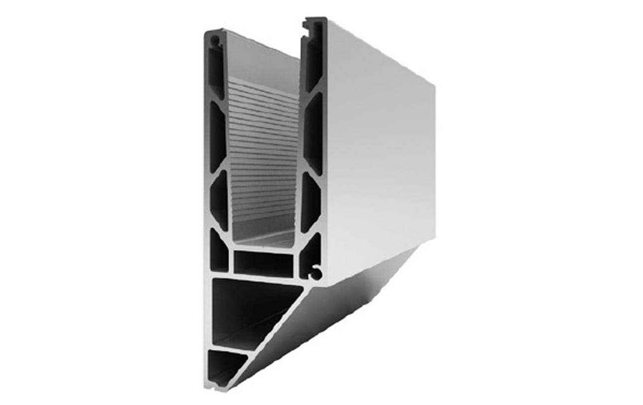 Aluminiumsprofil for glass - sidefeste Y / 2,5m - NBVI