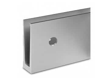 Aluminiumsprofil for glass, sidefeste / 1,25m - NBVI