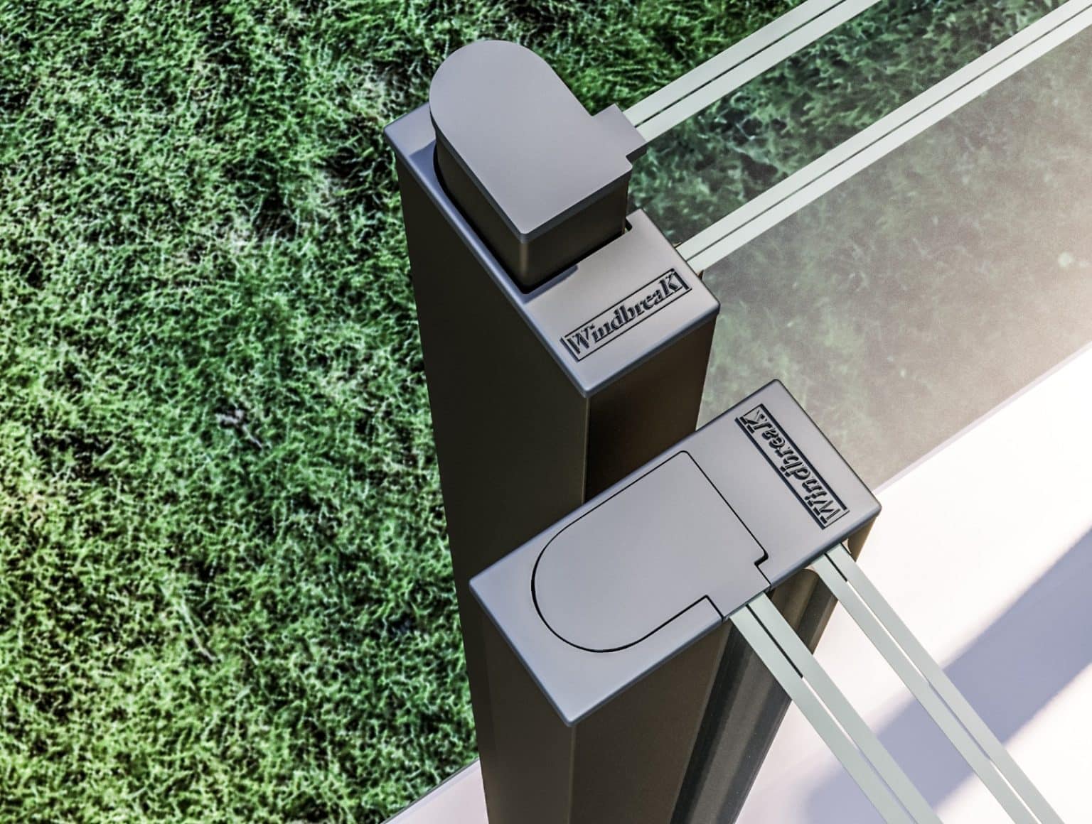 Windbreaker - hev og senk glassrekkverk - NBVI